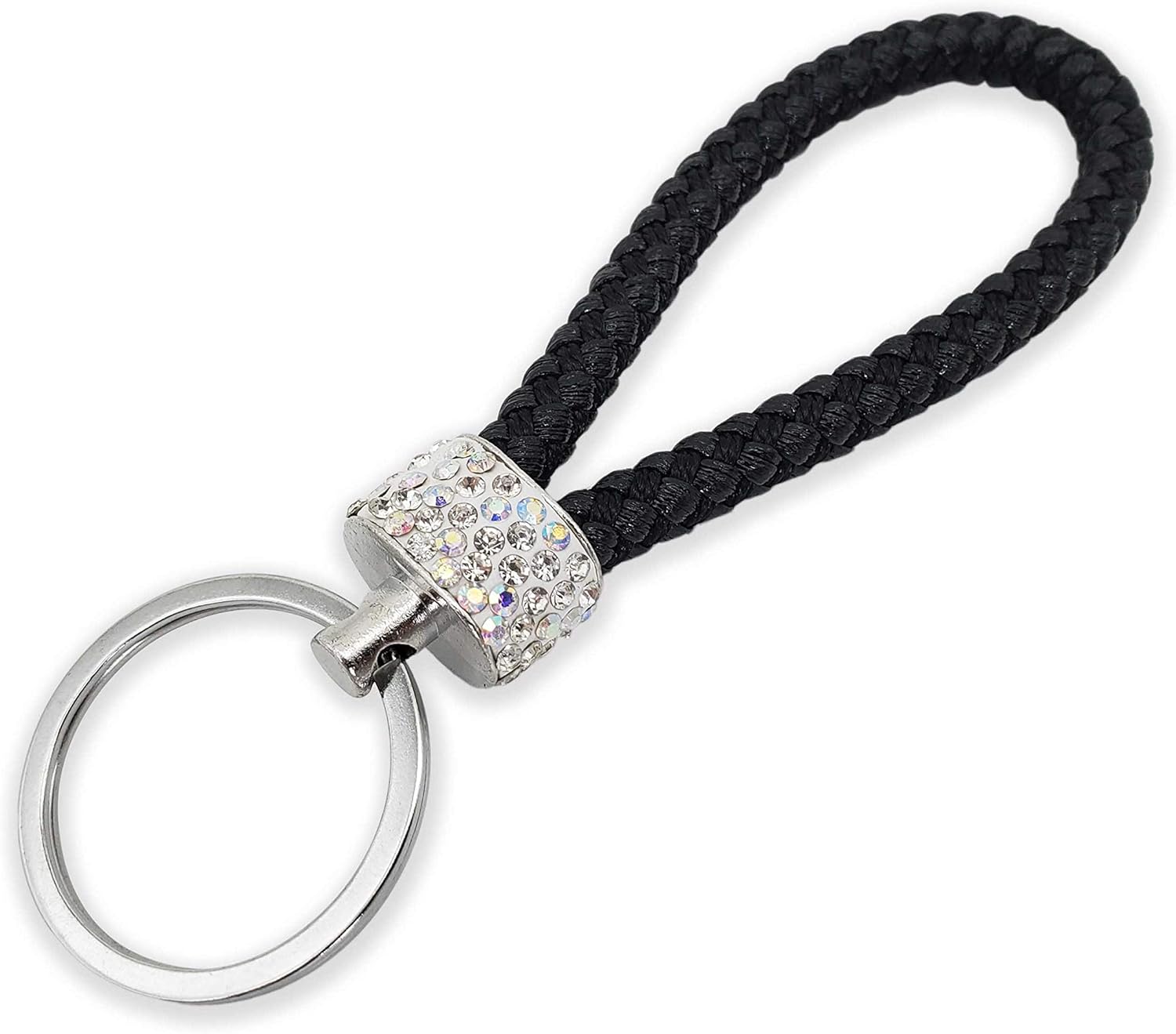 Beaugif Diamonds Woven Key Chains Wallet Keychain Hand Bag Decoration ...