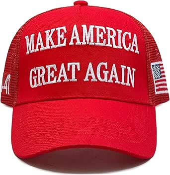 HAPEE MAGA Hat Make America Great Again - Cappello da baseball 2024 45-47 KAG, colore: rosso ...