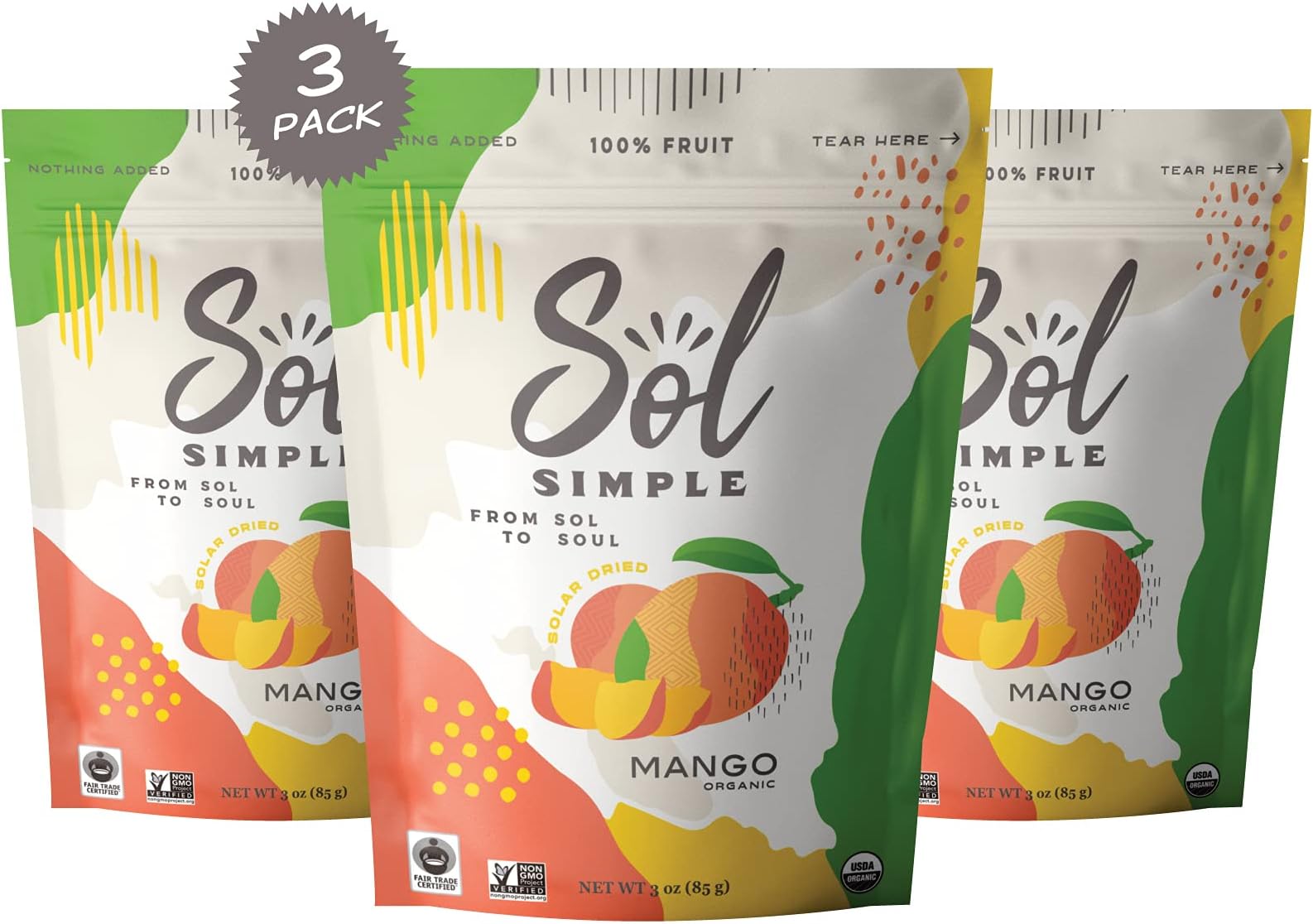 Amazon.com : SOL SIMPLE Regenerative Organic Certified™ Dried Banana ...
