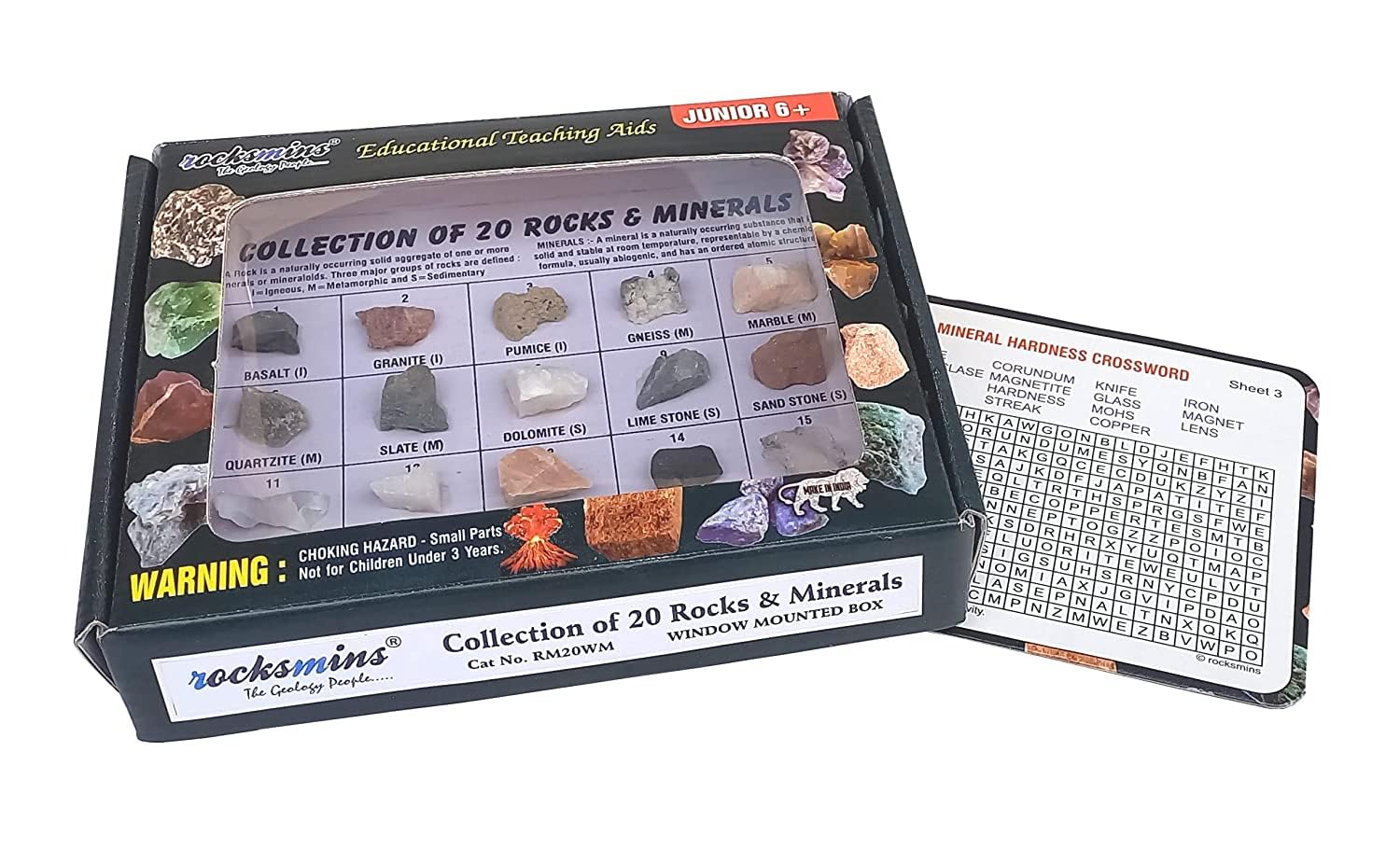 Buy Jyoti Set of 20 Rocks & Minerals for School Education Igneous ...