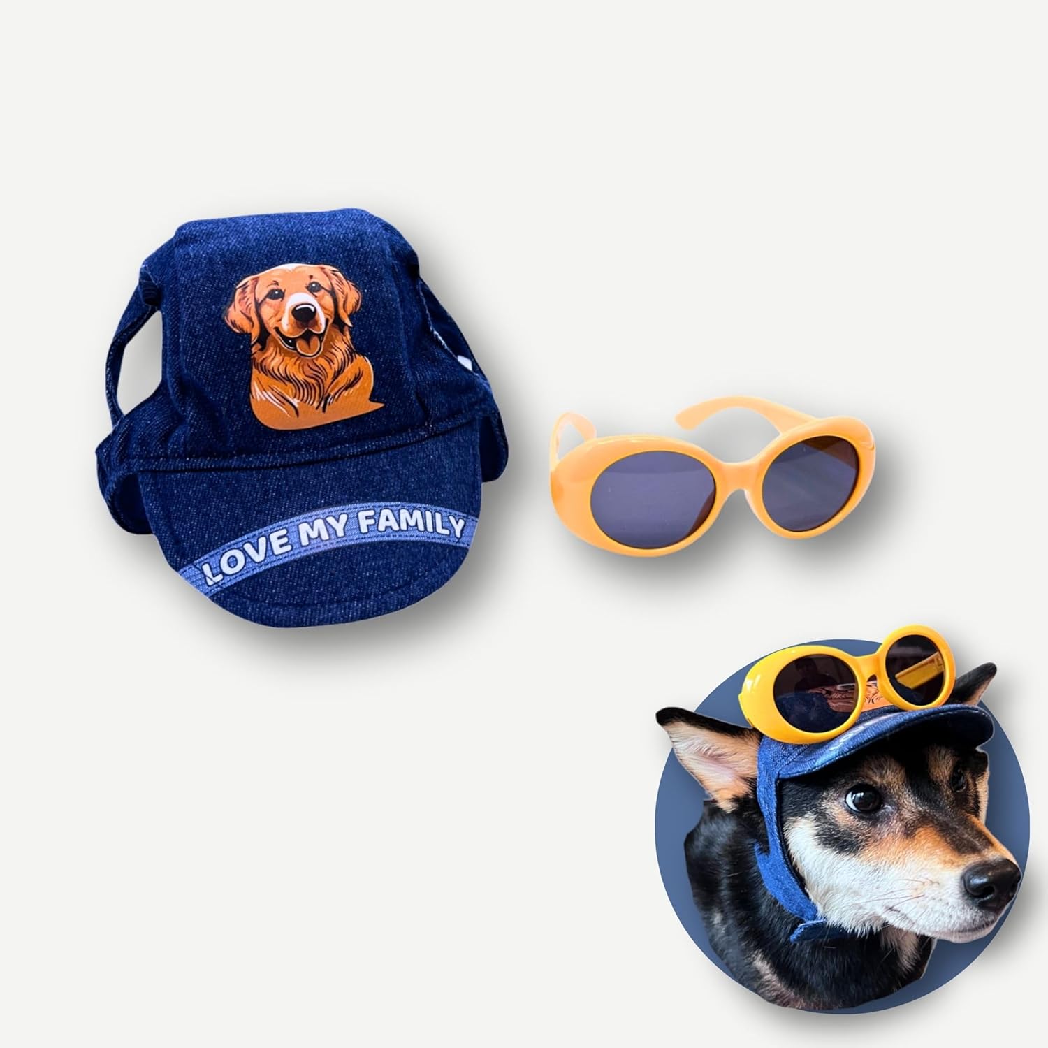 Amazon.com : Dog Sun Protection Visor, Adjustable, Easy to Wear ...