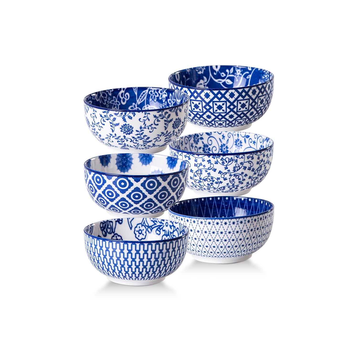 Amazon.com: Cerkik Ceramic Dessert Bowls Set - 11 Oz Small Ice Cream ...