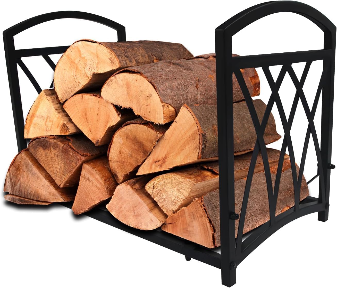 Amazon.com : SCENDOR Firewood Log Rack for Firewood Organizer Heavy ...