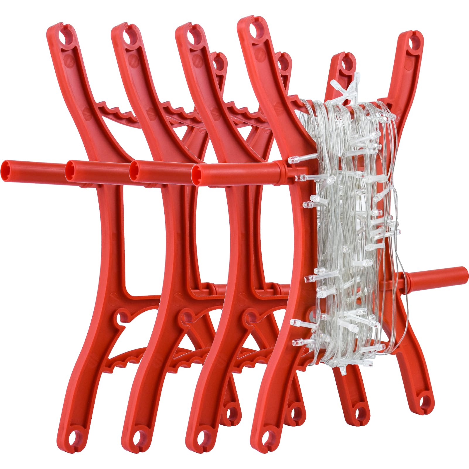 Amazon.com: 4PCS Rotating Handle Christmas Lights Storage Holder Red ...