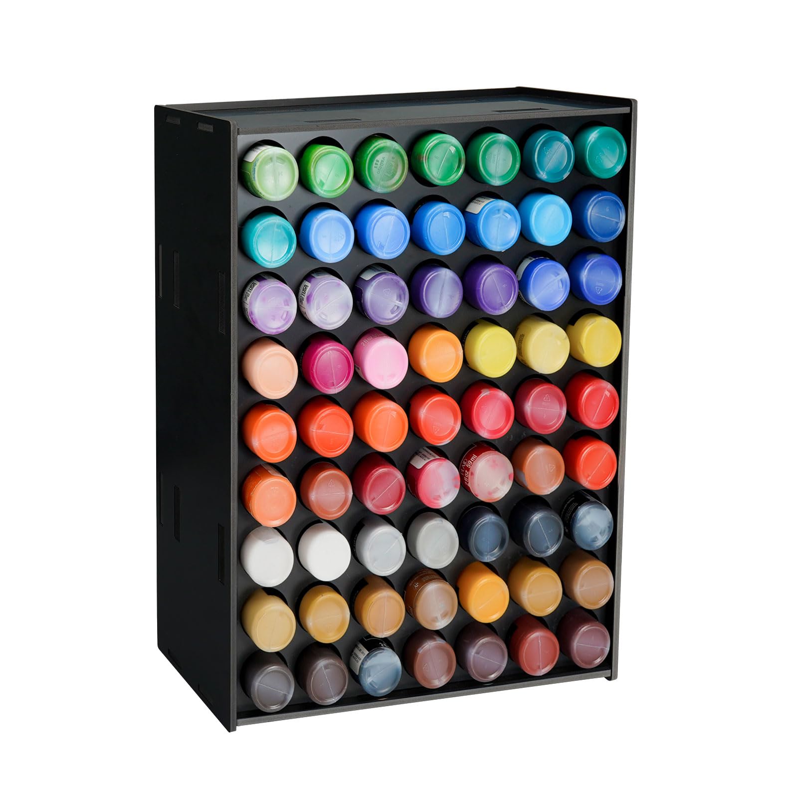 Amazon.com: SANFURNEY 63 Holes Craft Paint Storage Organizer, Wall ...