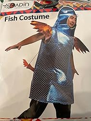 Amazon.com: Zadin Adult Fish Costume Funny Sea Animal - Funky Fisherman ...