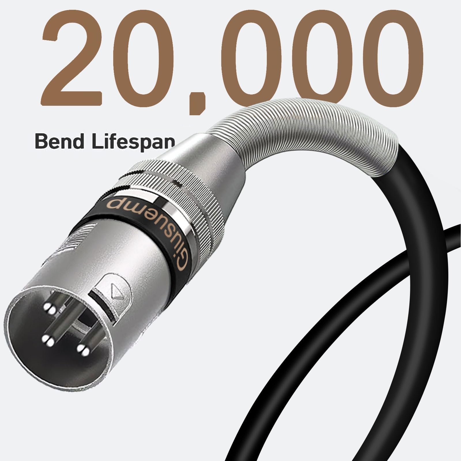 Snapklik.com : XLR Cable 25 Ft 2 Pack, Premium XLR Microphone Cable, 3 ...