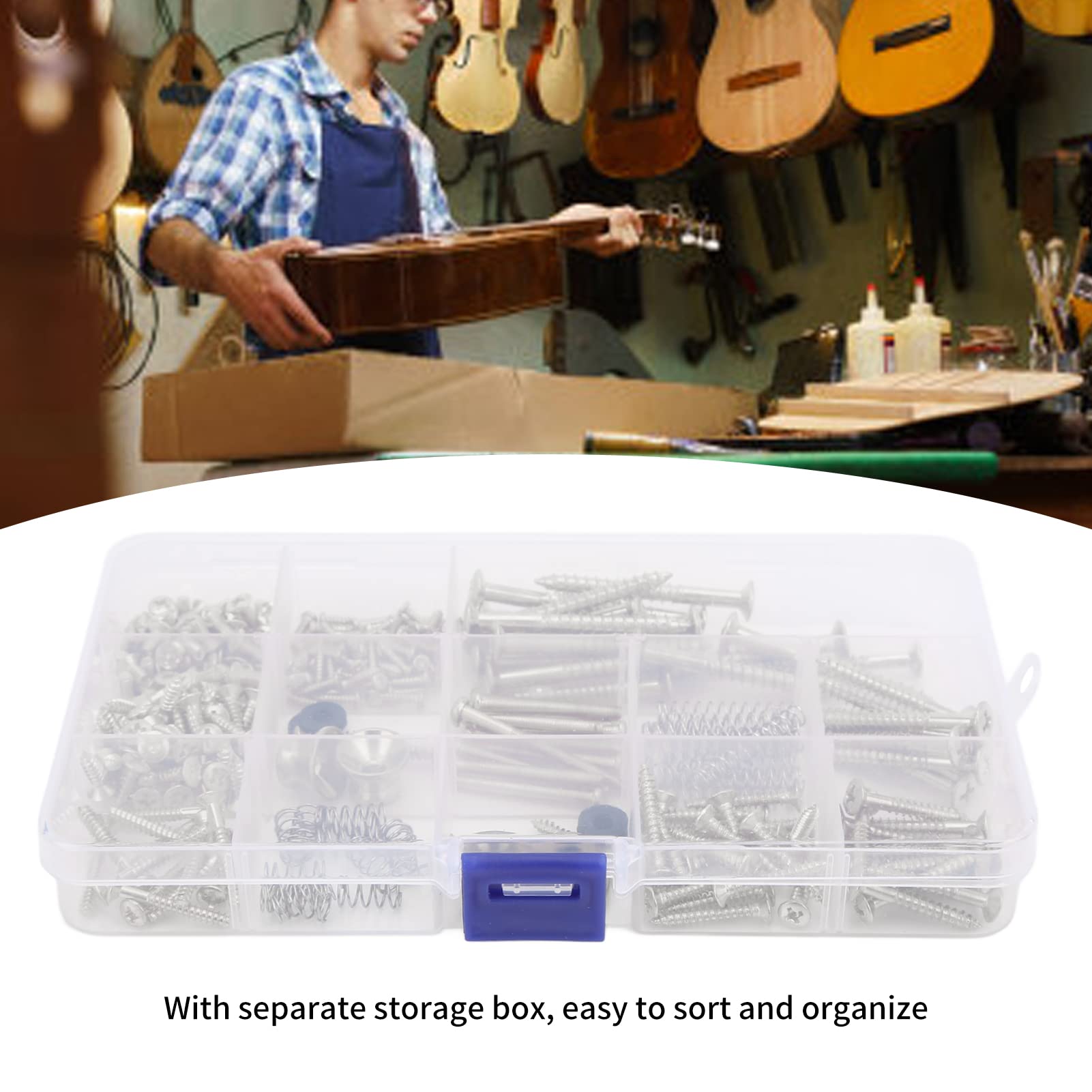 Snapklik.com : Walfront Guitar Screw Kit Multiple Sizes Guitar Metal ...