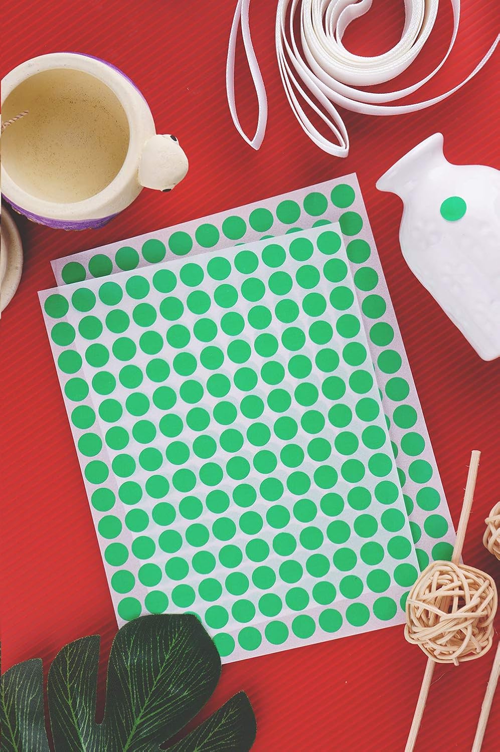 Royal Green Color Coding Labels 1cm Round 10 mm Green Dot Stickers 2100 ...