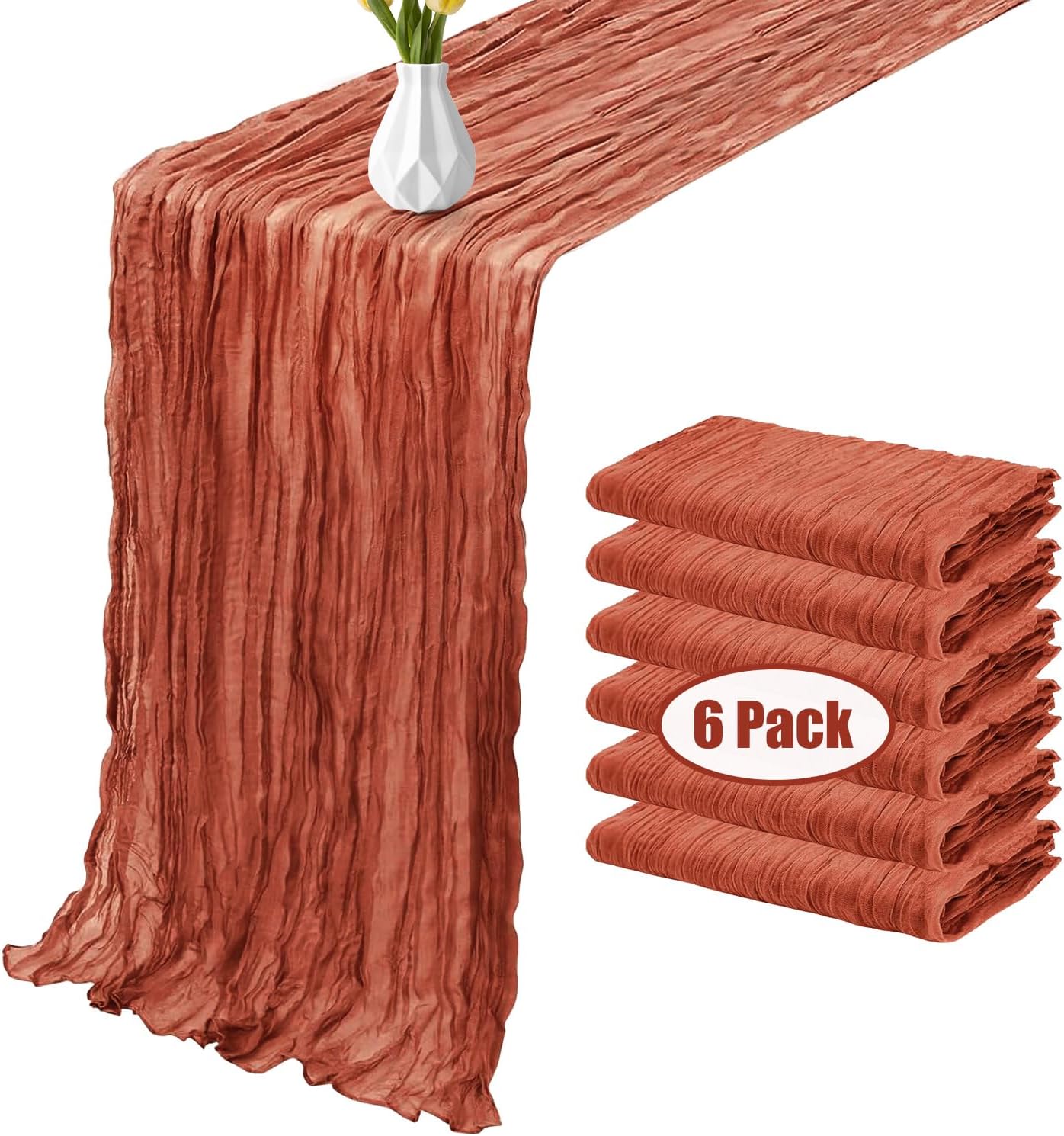 Amazon.com: 2 Pack Terracotta 120 x 35 Inch Cheesecloth Thanksgiving ...