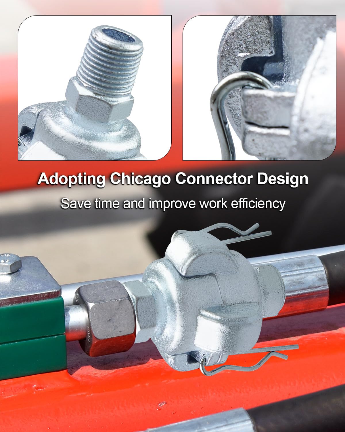 Snapklik.com : AUGREX 0.5" Male NPT Iron Air Hose Fitting, Universal ...