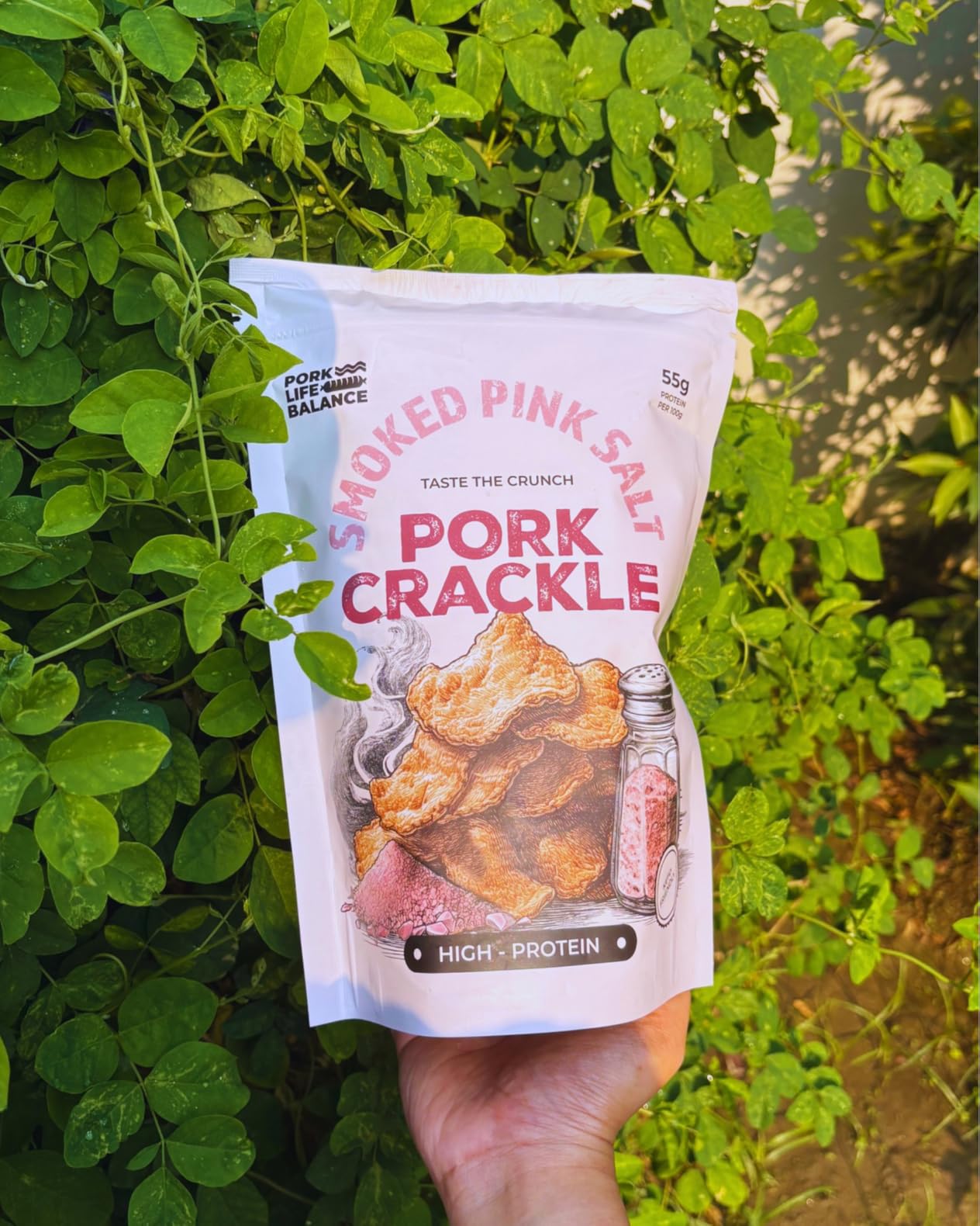 PORK LIFE BALANCE Delicious Pork Crackle (Smoked Pink Salt, 75 gm ...