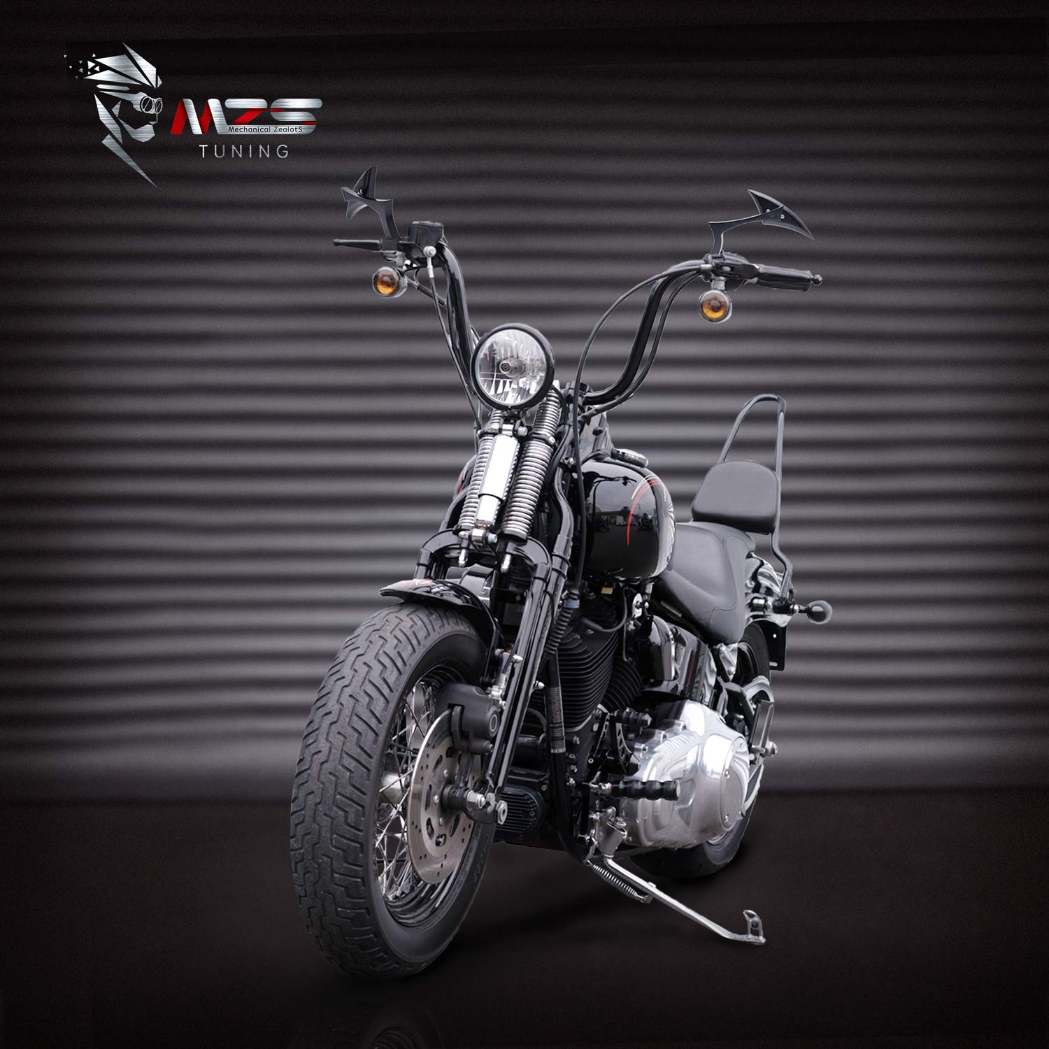 Snapklik.com : MZS Motorcycle Mirrors 10MM 8MM, Universal Handlebar ...