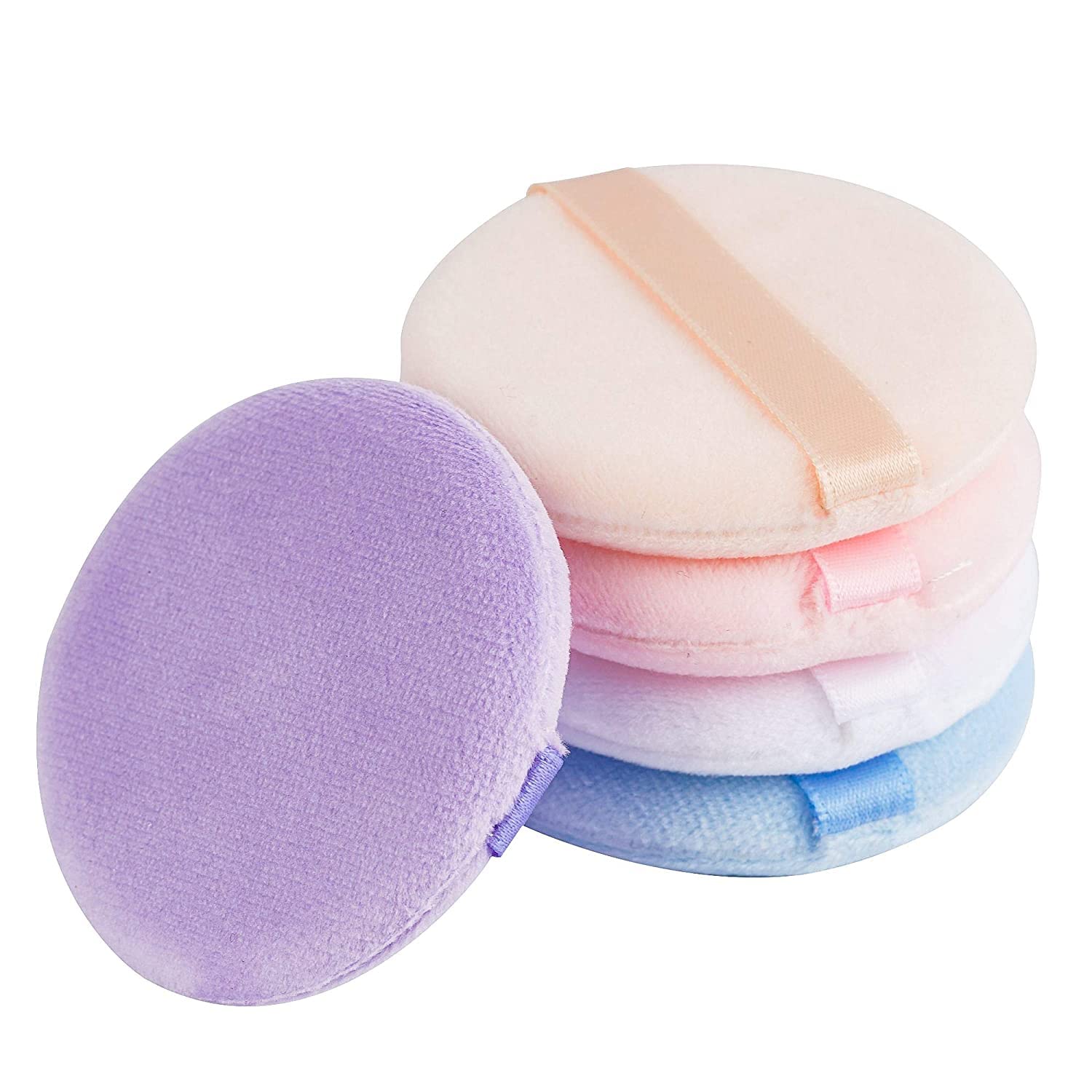 TWIREY Makeup Sponge Beauty Facial Makeup Sponge Round Face Powder Pad ...