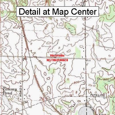 Amazon.com : USGS Topographic Quadrangle Map - Westville, Indiana ...