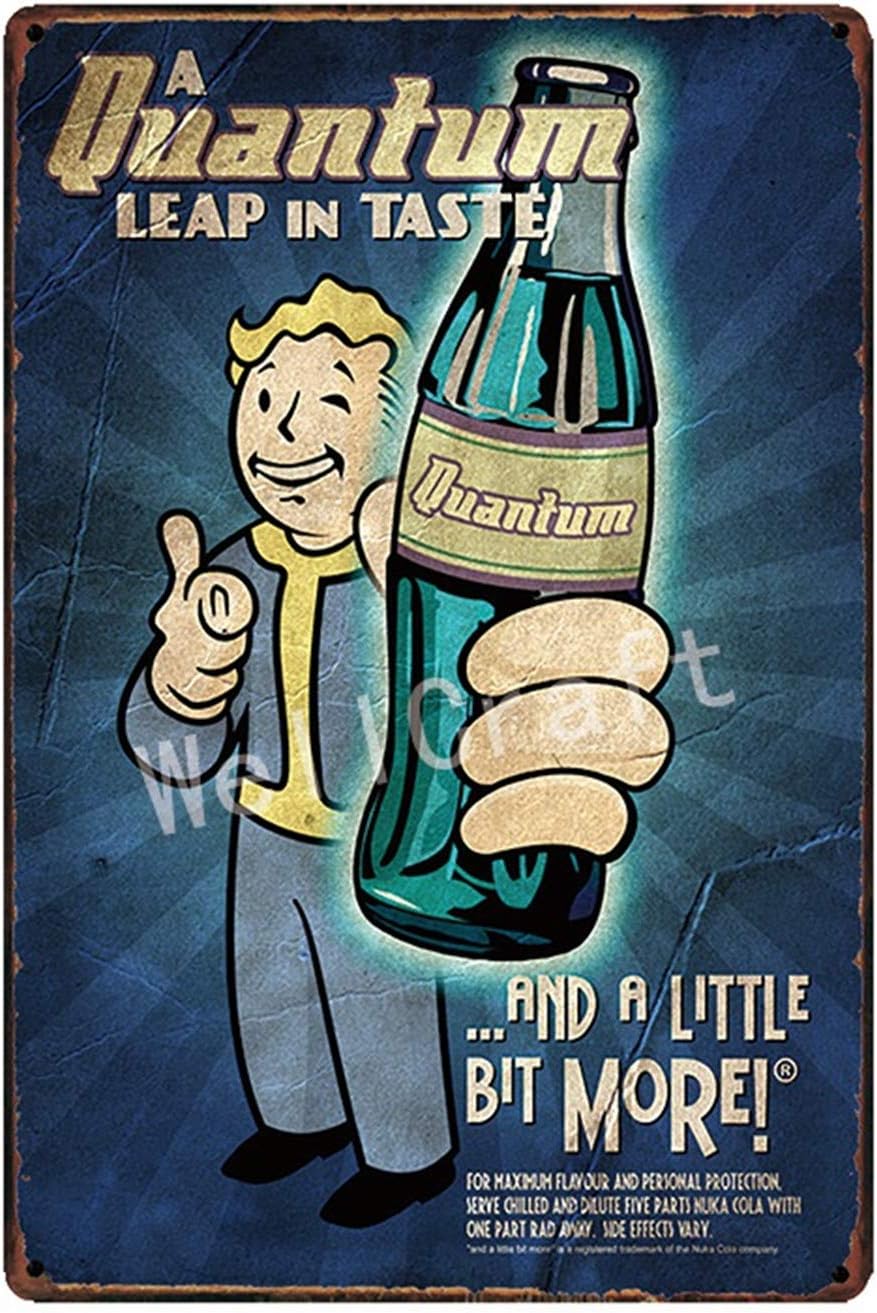 Amazon.com: Sign Plate, Metal Painting, Fallout 3 4 Game Nuke COLA ...