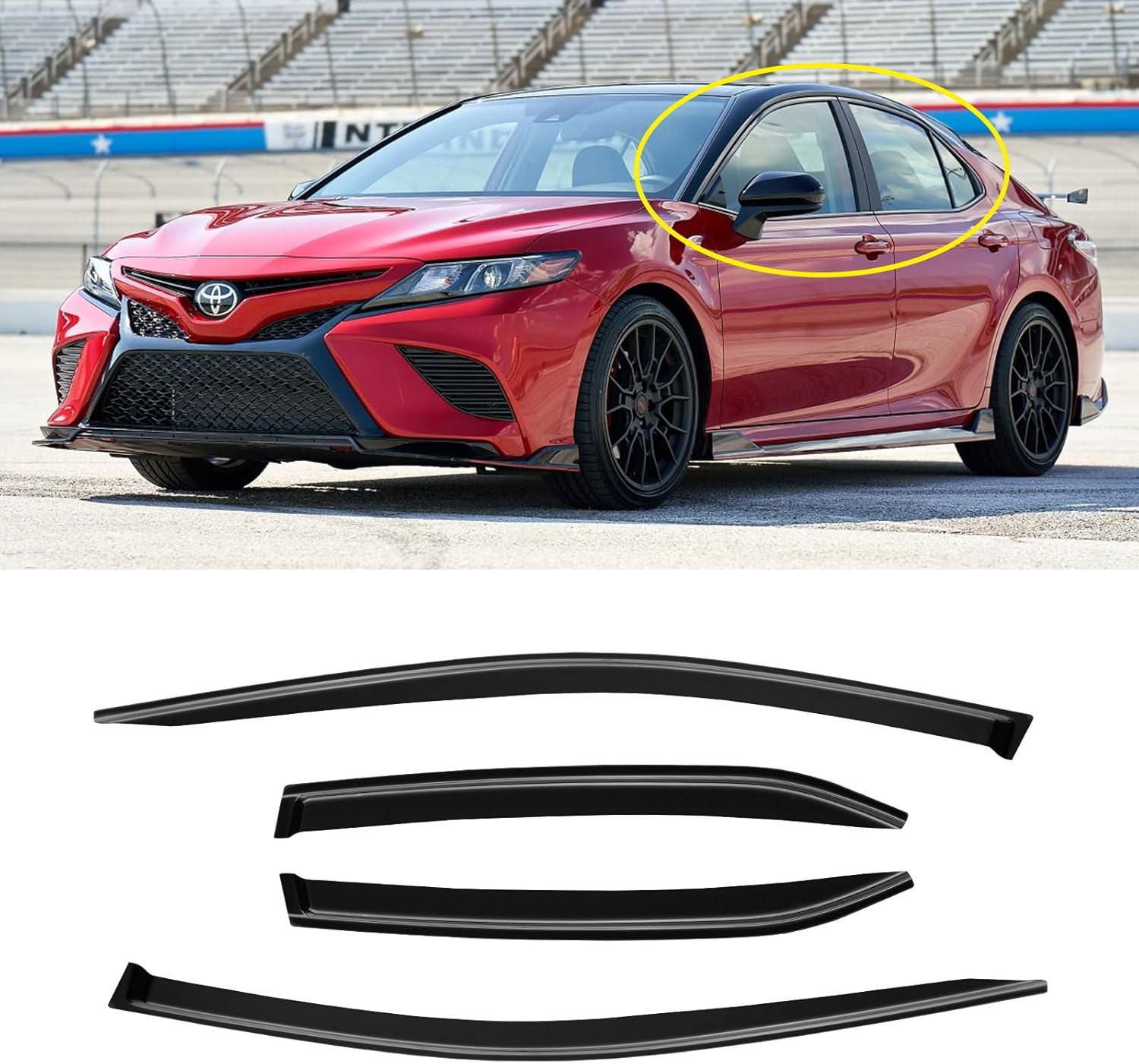 Amazon.com: AWVRG Window Rain Guards for 2018-2024 Toyota Camry, Window ...