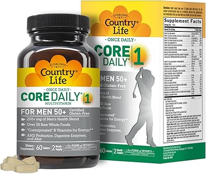 Country Life Core Daily-1 Men 50+ Tablets 60'S: Buy Online at Best ...
