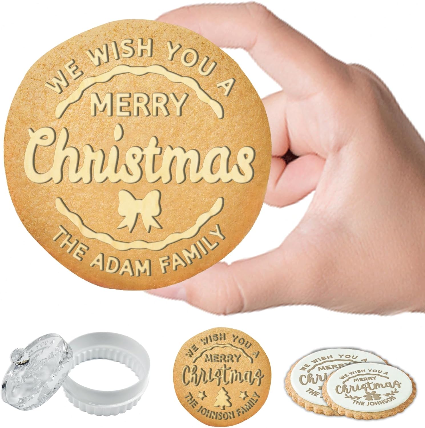 Amazon.com: Personalized Cookie Stamp with Name Custom Cookie Cutter ...