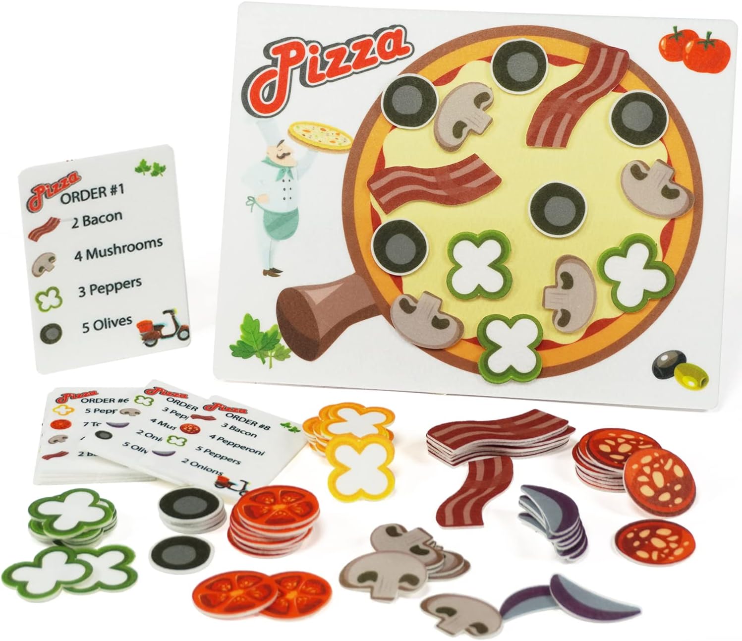 Amazon.com: CHEFAN Pizza Counting Toddler Toys, Toddler Number Learning ...