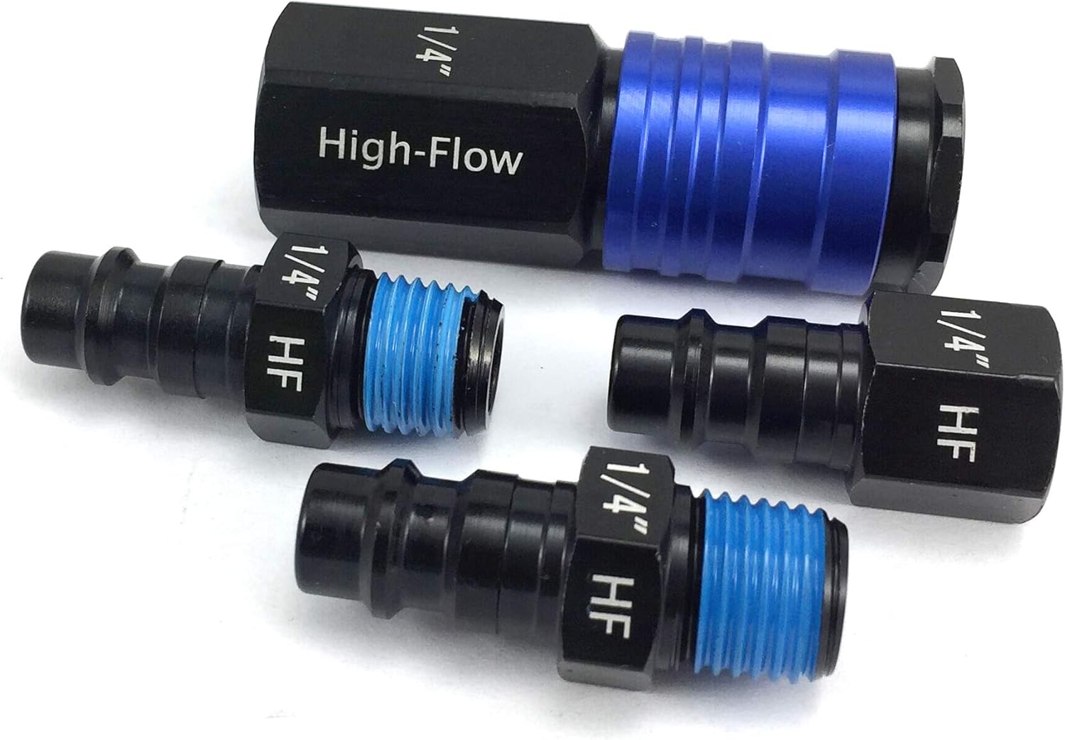 DP Dynamic Power 4 Piece High Flow Aluminum Female coupling Connector ...