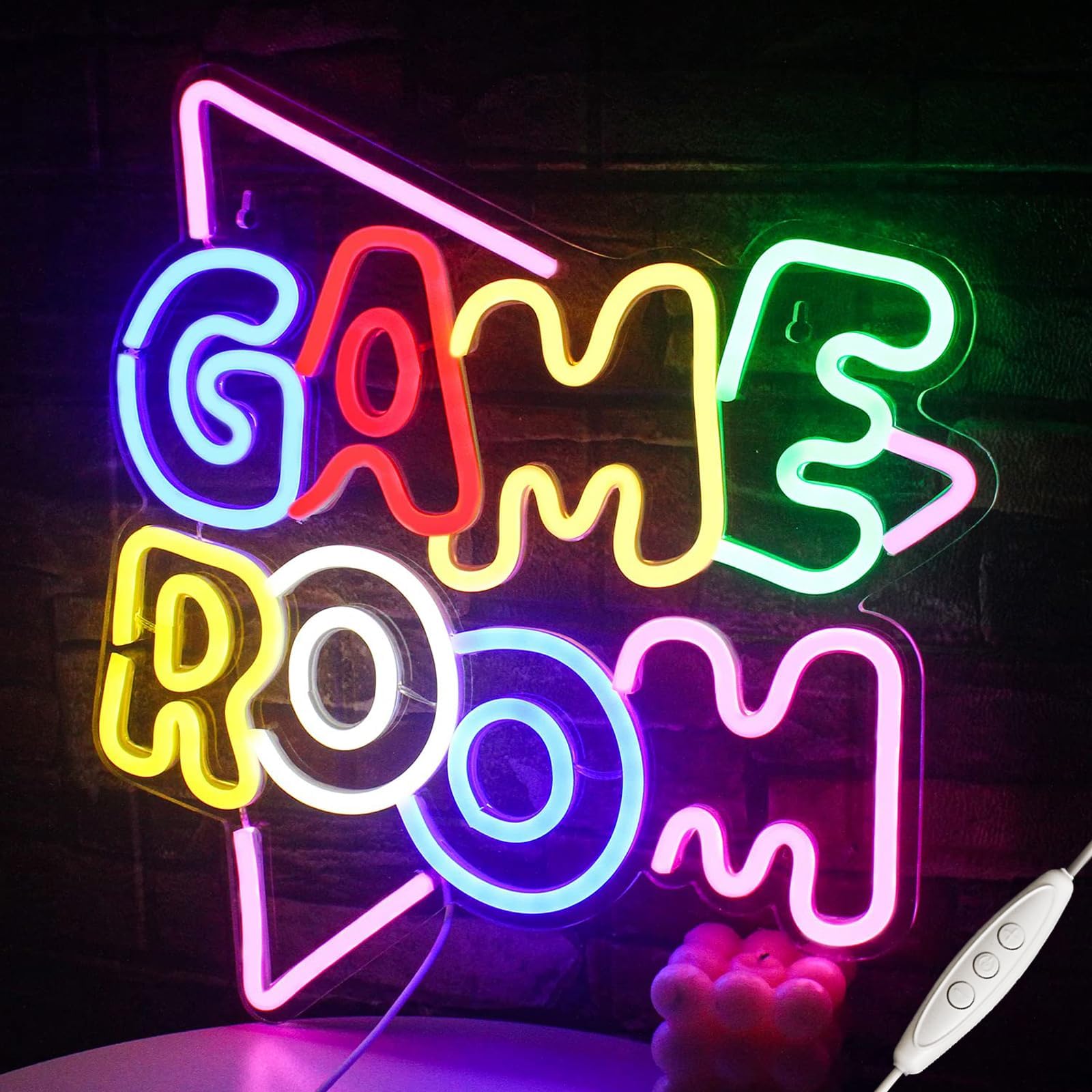Amazon.com: Geeinar Game Neon Sign Ghost Led Neon Lights Neon Signs for ...