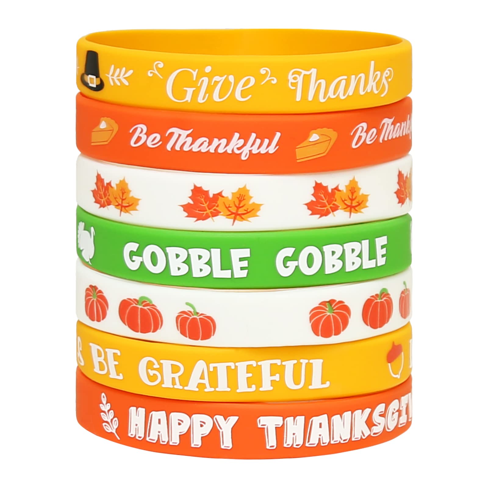 Amazon.com: M1ntP1us 35PCS Thanksgiving Day Bracelets Wristbands Party ...