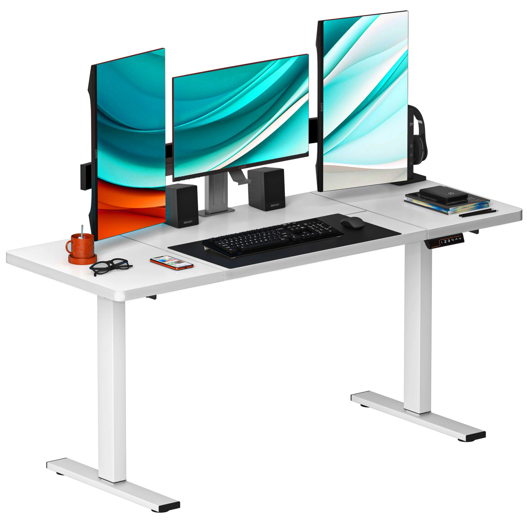 soges 63in Electric Standing Desk Ergonomic Height Adjustable Computer ...