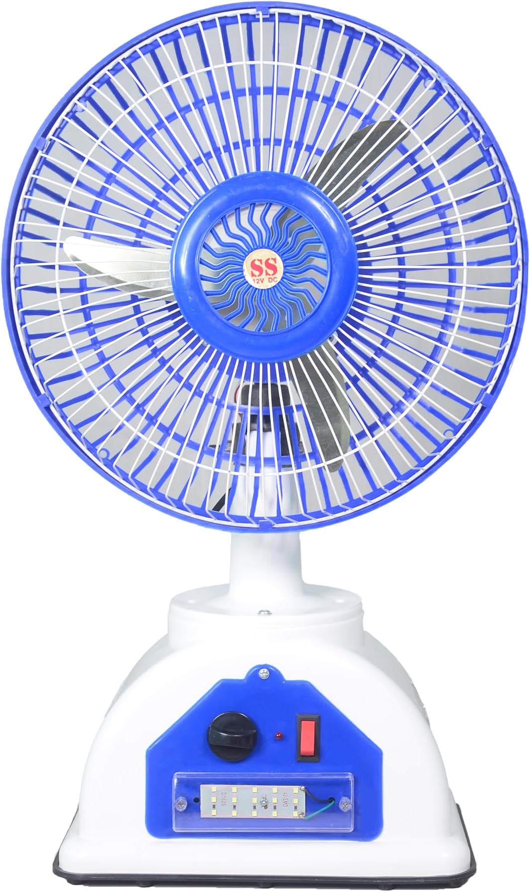 Buy Globex 8-Inch Rechargeable Table Fan with LED Lamp 400 mm Ultra ...