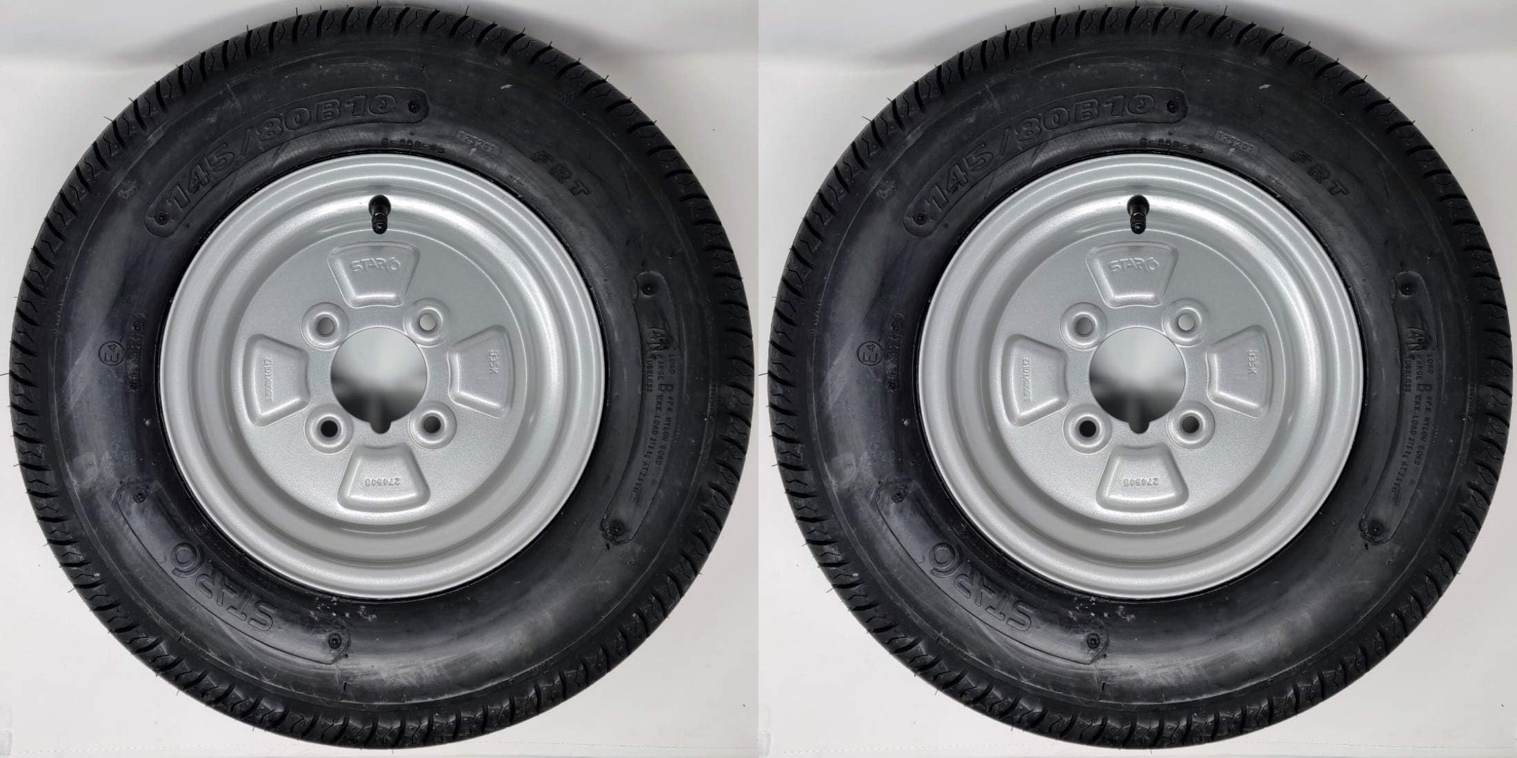 Trailer Wheel and Tyre - 145x10-4 inch Pcd : Amazon.co.uk: Automotive