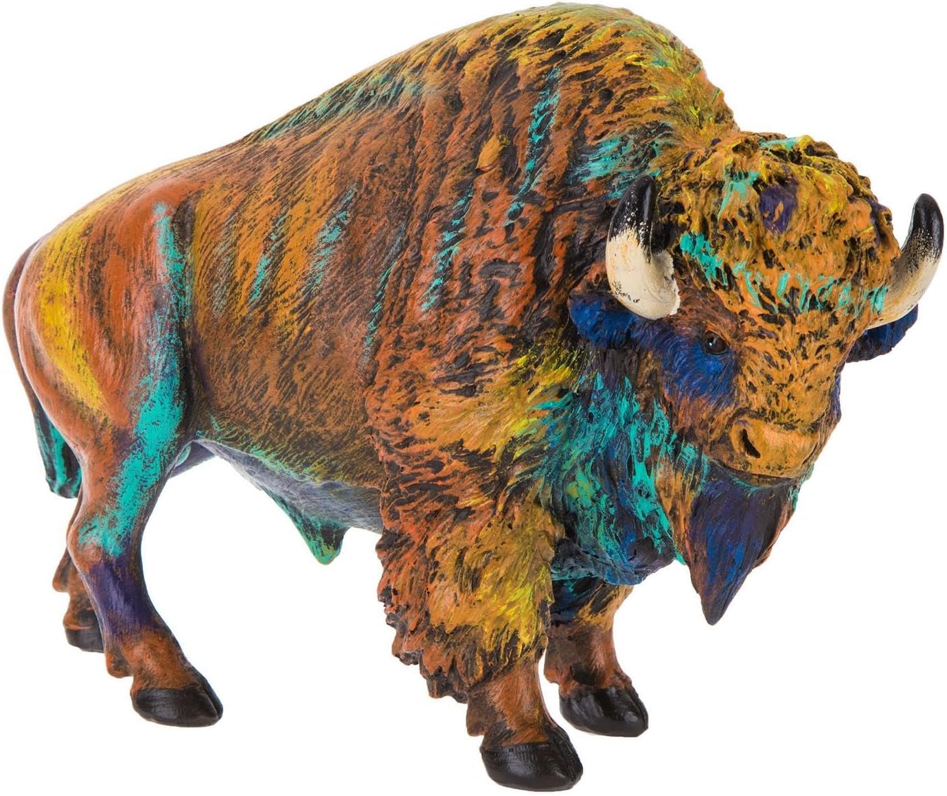 Amazon.com: Hobby Lobby Decorative Bison Figurine, Multicolored Resin ...