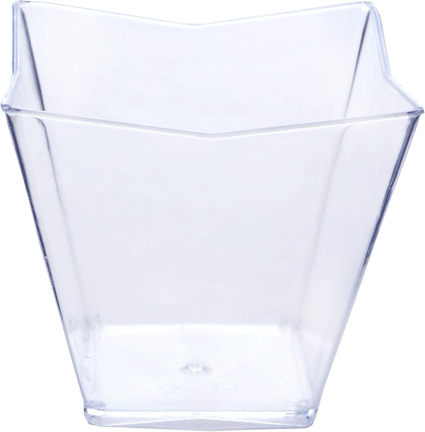Amazon.com: BalsaCircle 72 pcs 3 oz Clear Plastic Square Cups ...