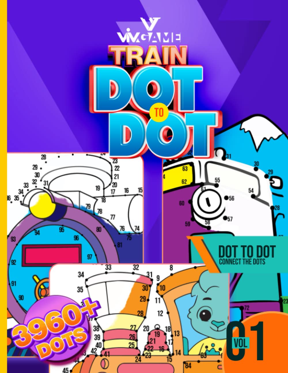 Dot To Dot Train Puzzle Game Volume 01 3960 Dots | Desertcart KSA