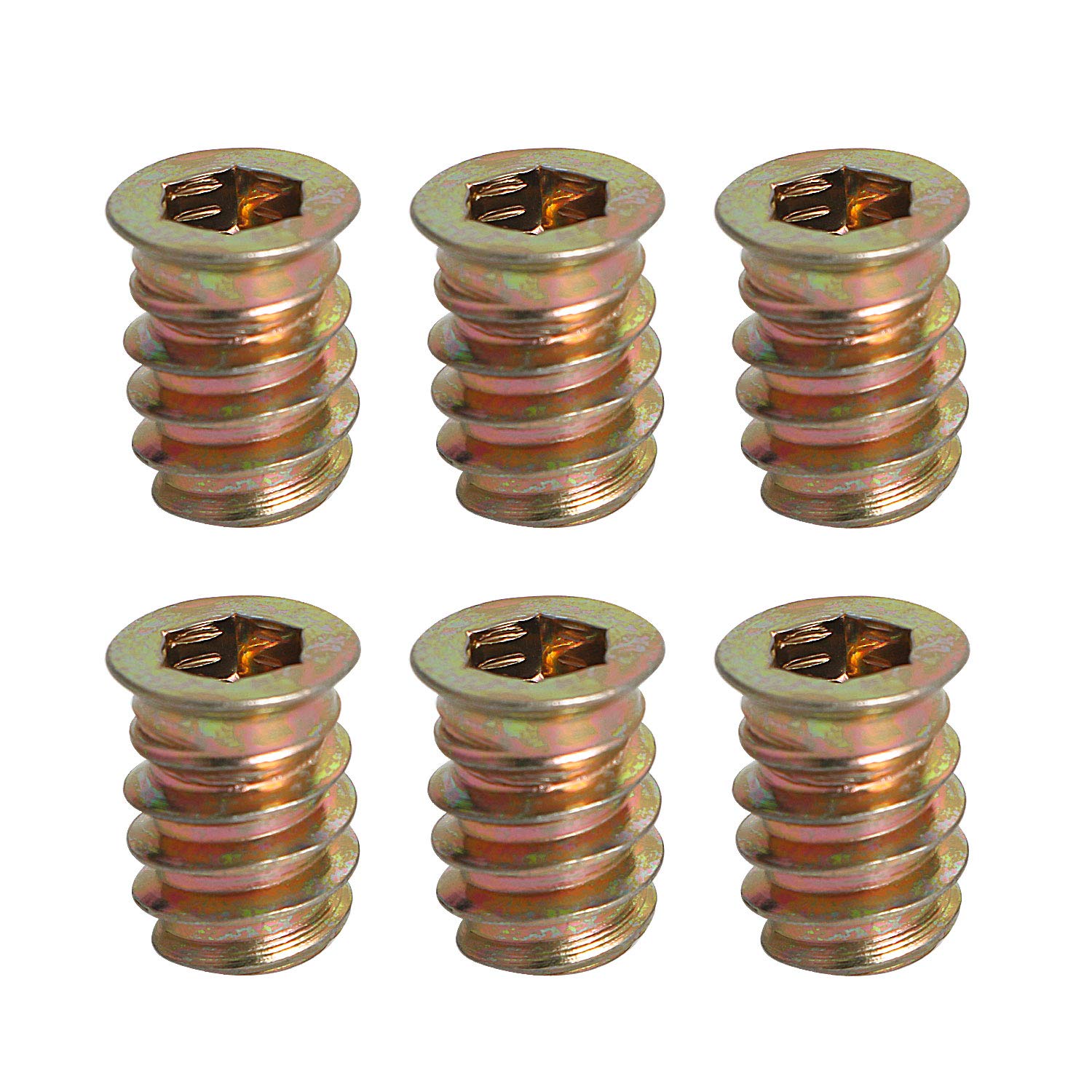 Snapklik.com : Aopin Threaded Inserts Nut Threaded Fastener Connector ...