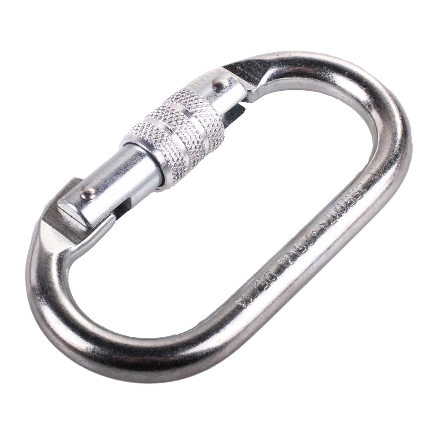 2 x SCREW LOCK CARABINER SNAP SPRING CLIP HOOK STRONG HEAVY DUTY ...