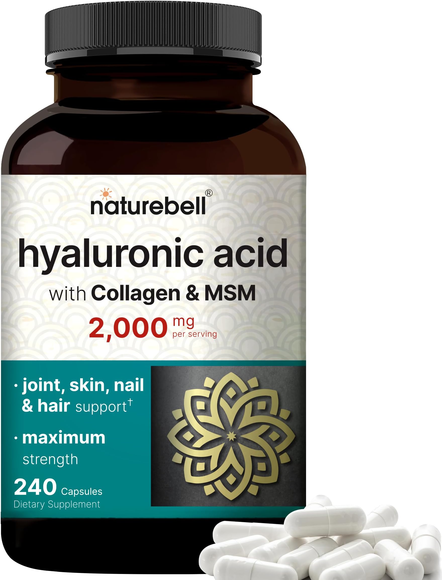 Amazon.com: FORCE FACTOR Hyaluronic Acid Supplements, Hyaluronic Acid Capsules for Joint Health ...