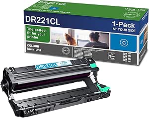 Amazon.com: SLIKIA DR221CL Cyan Drum Unit, Compatible 1 Pack DR221CL ...