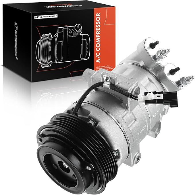 A-Premium Air Conditioner AC Compressor with Clutch Compatible with ...