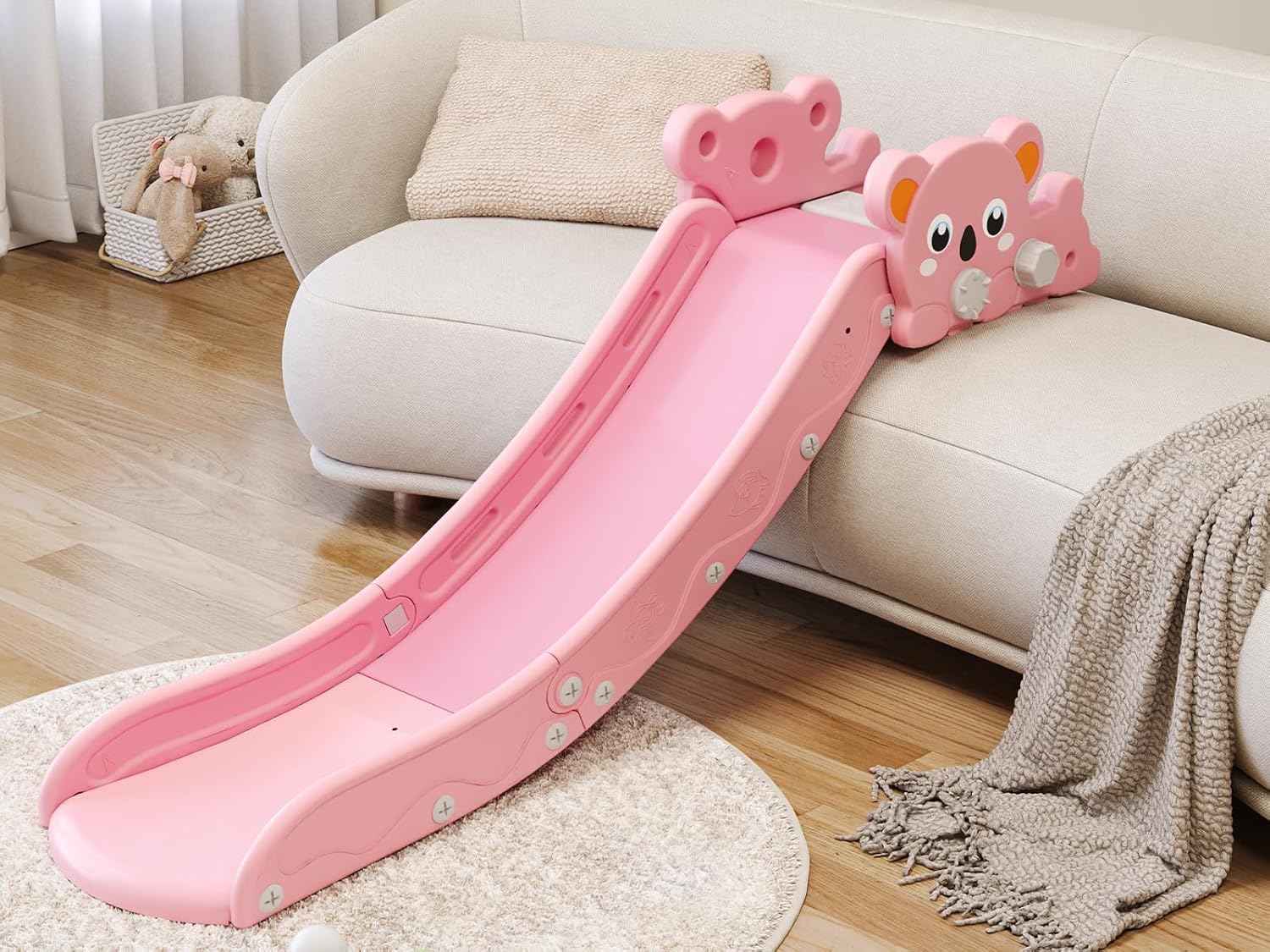 Amazon.com: Kids Slide,L-Shaped Slide for Bed Couch Sofa Stairs,Toddler ...