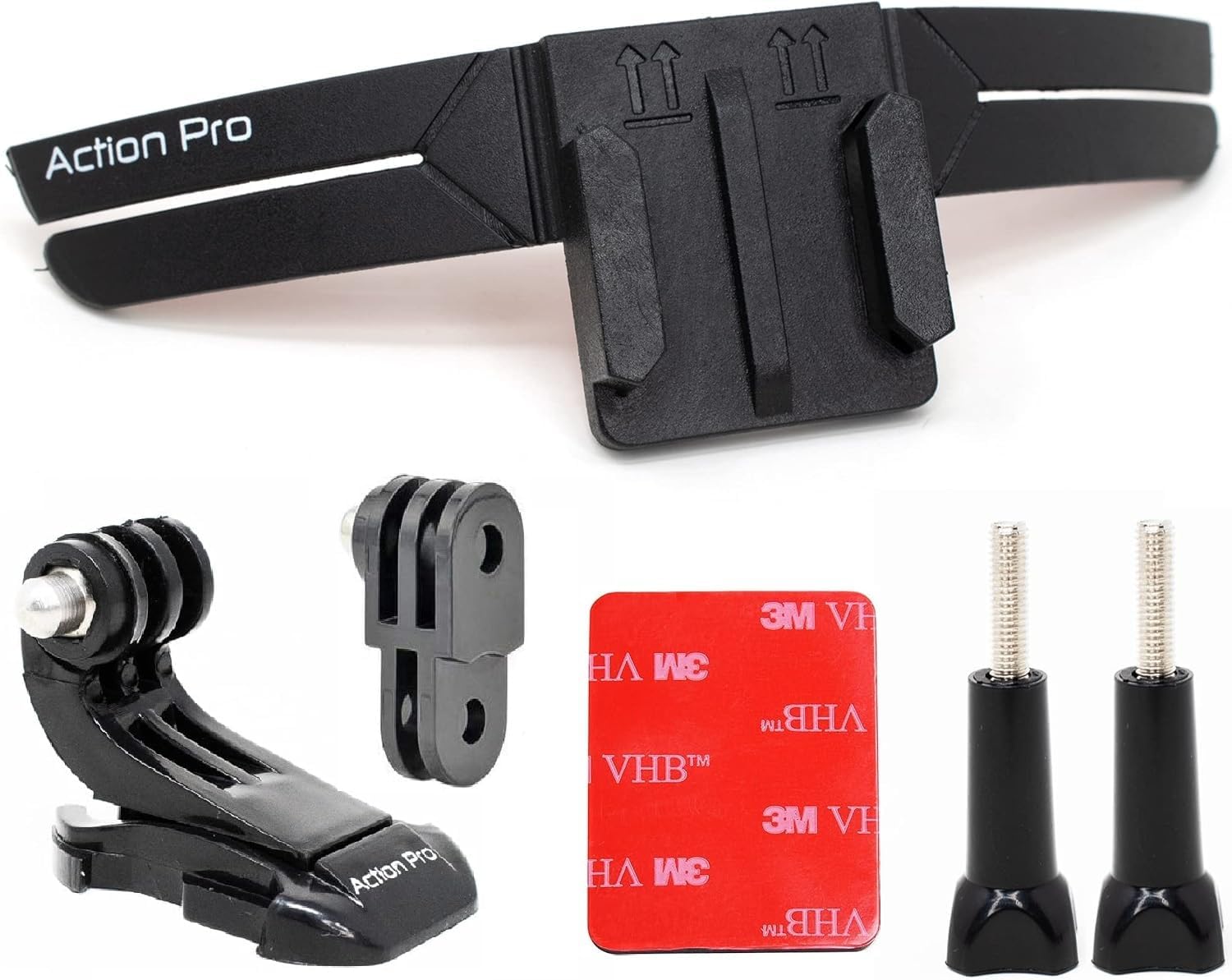 Amazon.com: Action Pro 3M Slim Flexible Helmet Chin Mount Strap ...