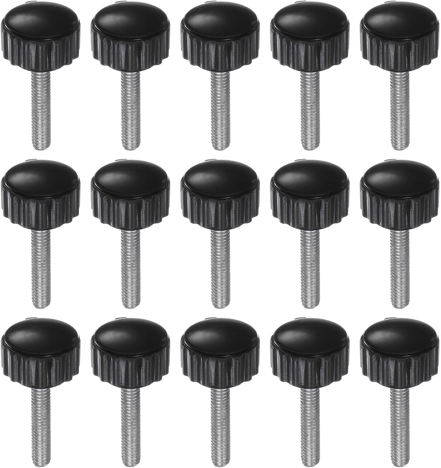 Amazon.com: HARFINGTON 15pcs Knurled Knobs M4 x 20mm Male Thread 16mm ...