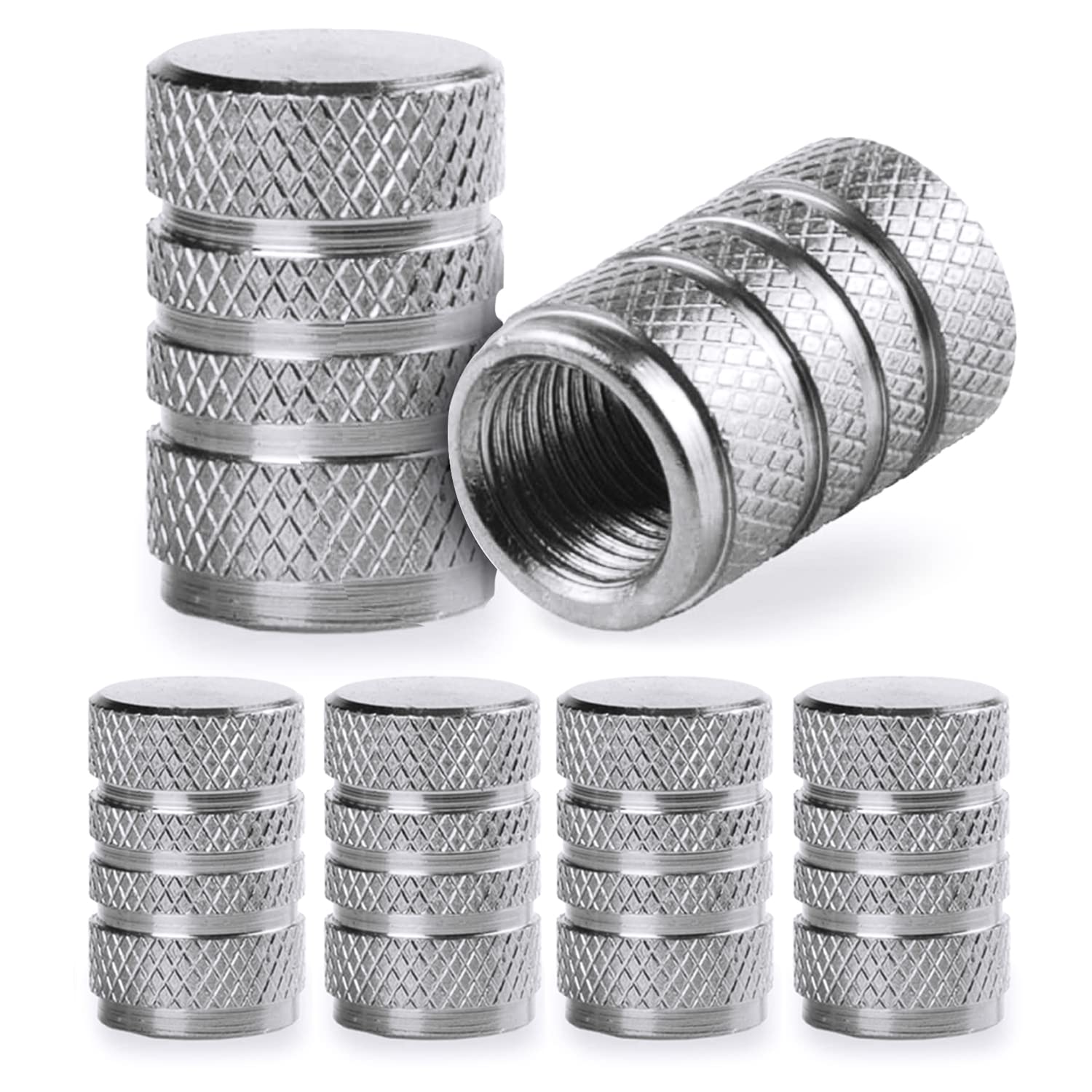 Tire Valve Stem Caps 4 Pack - Wheel Valve Stem Covers, Aluminum Alloy ...