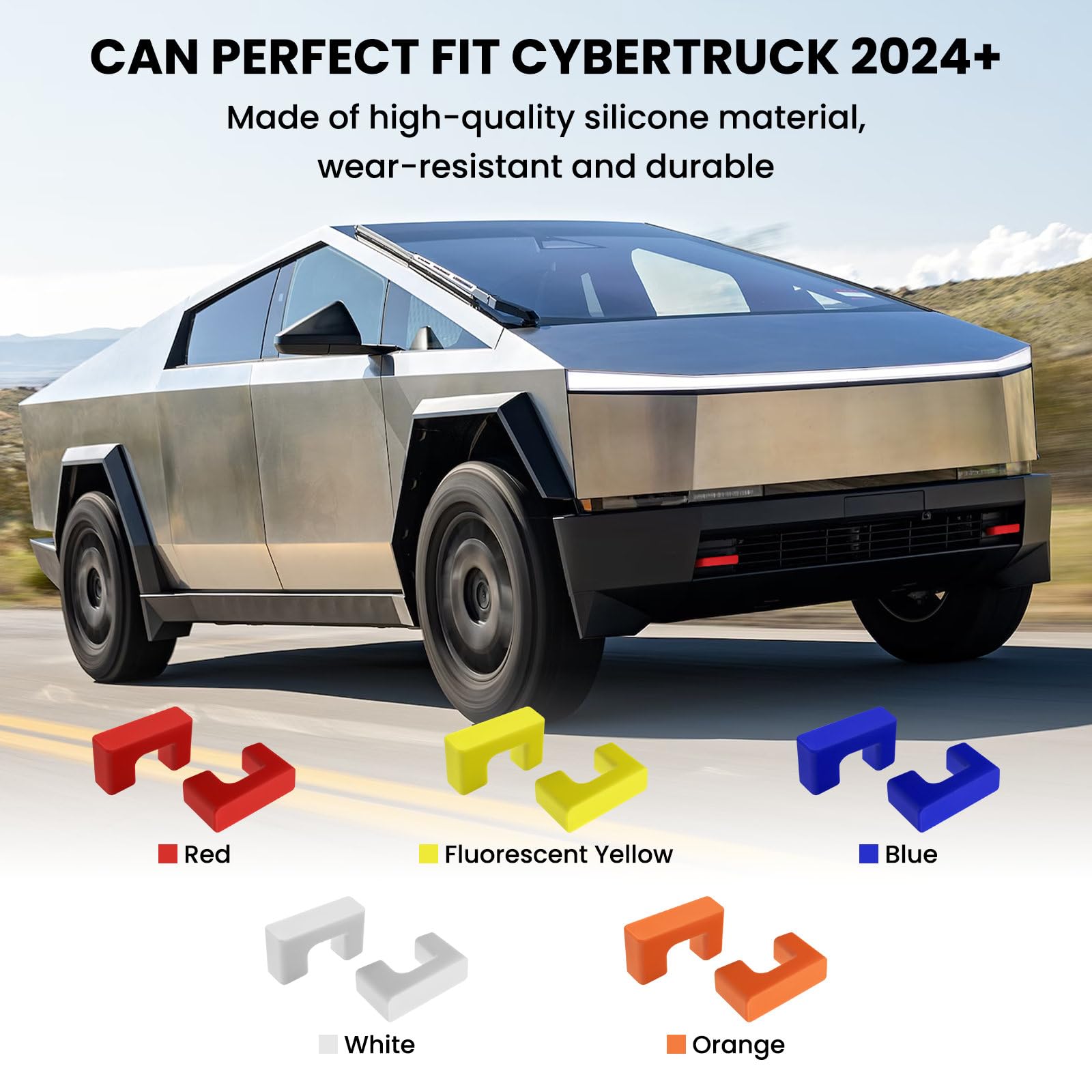 Snapklik.com : Klutchtech Tow Hook Covers Fit For Tesla Cybertruck 2024 ...