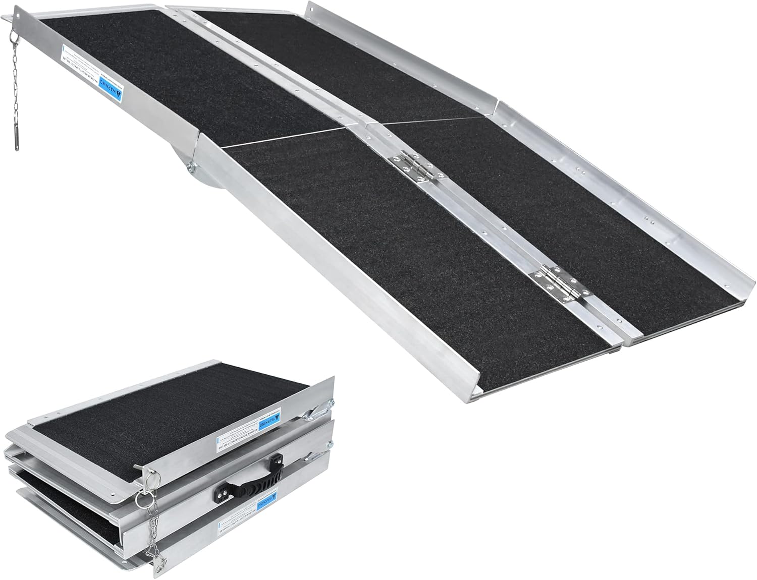 VA-Cerulean Rollstuhlrampe, klappbare Auffahrrampe 180 * 73 cm ...