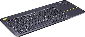 Logitech K400 Plus Wireless Keyboard with Trackpad: Keyboards: Amazon ...