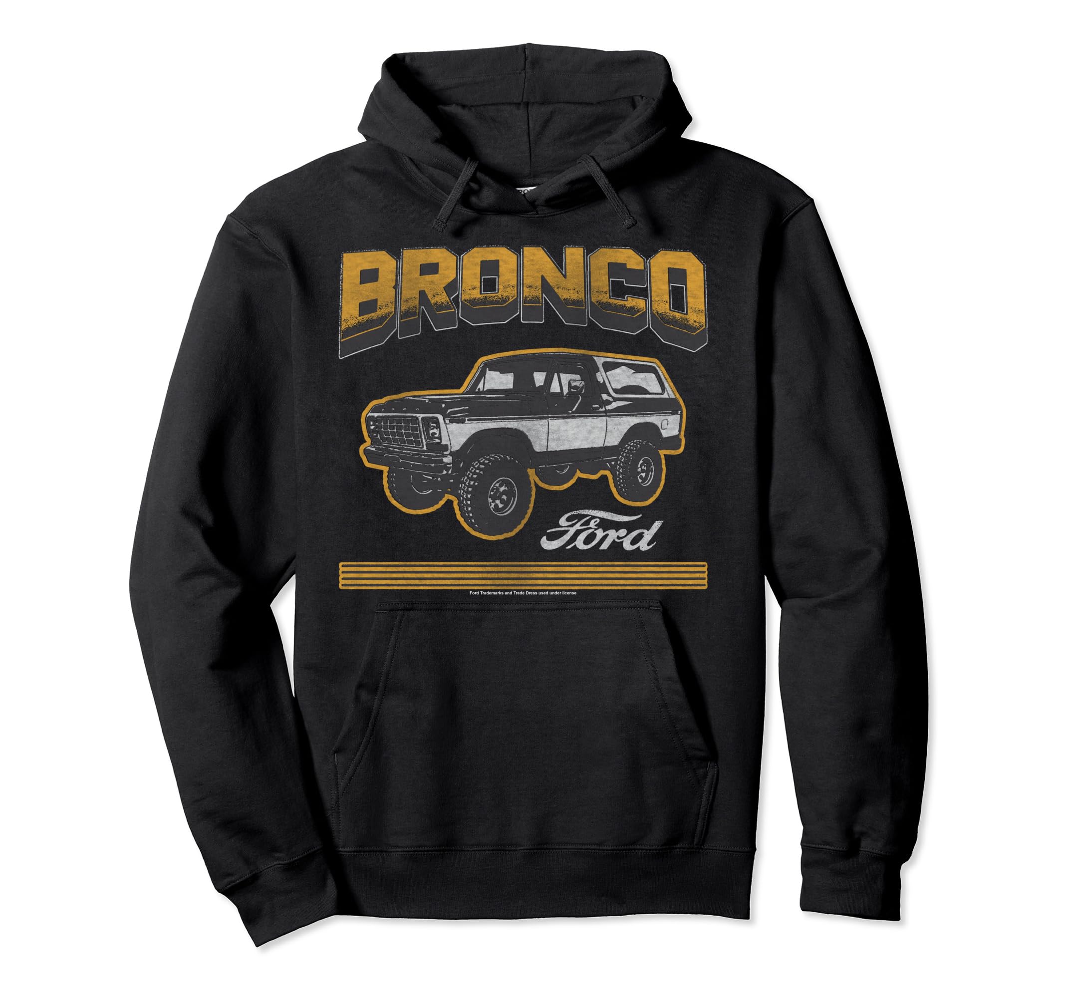 Amazon.com: Ford - Bronco SUV With Logo Pullover Hoodie : Clothing ...