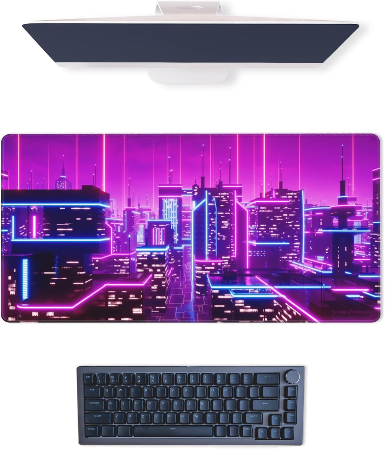 Amazon.com : Pecfamly Gaming Desk Pad - Big Gaming Mouse Pad - Large ...