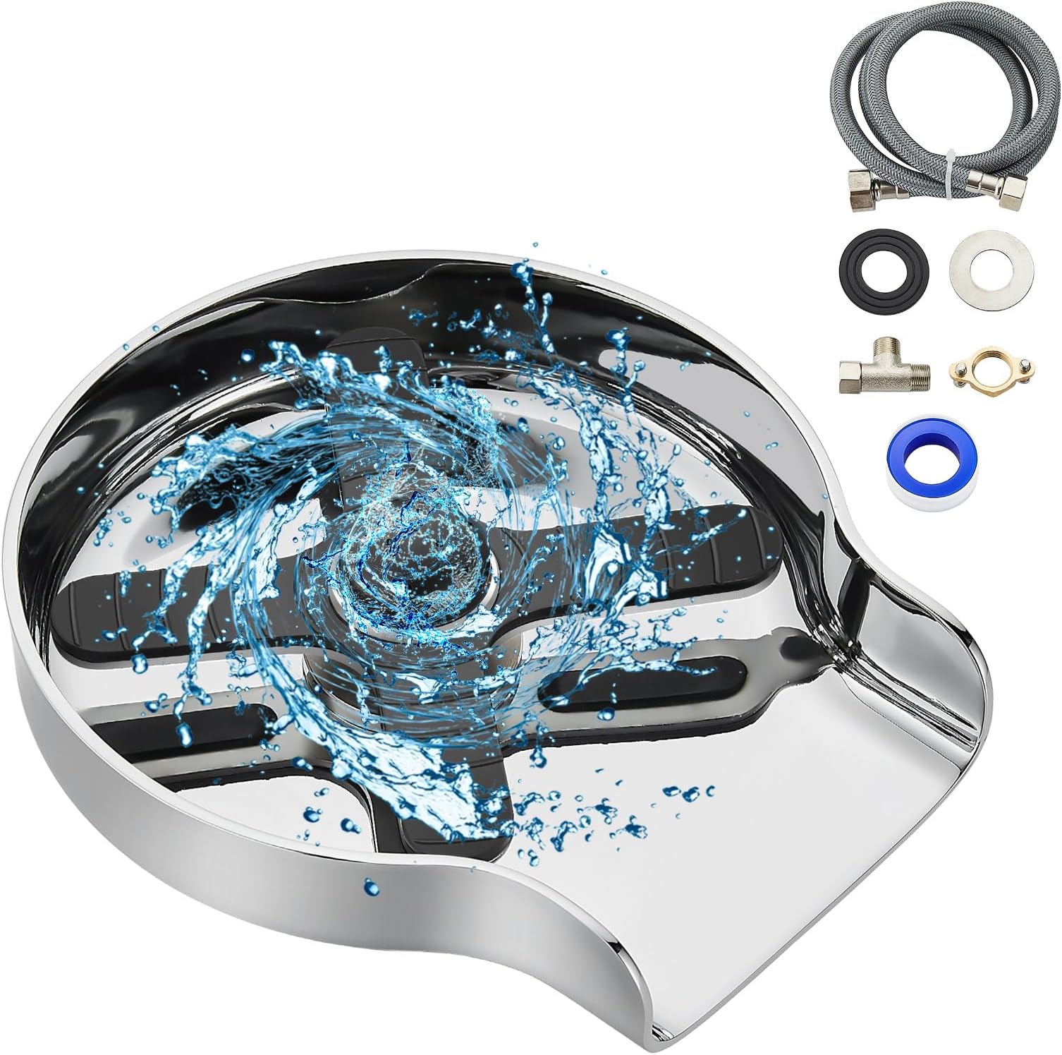 Amazon.com: Heyalan Kitchen Sink Faucet Glass Rinser, Automatic ...