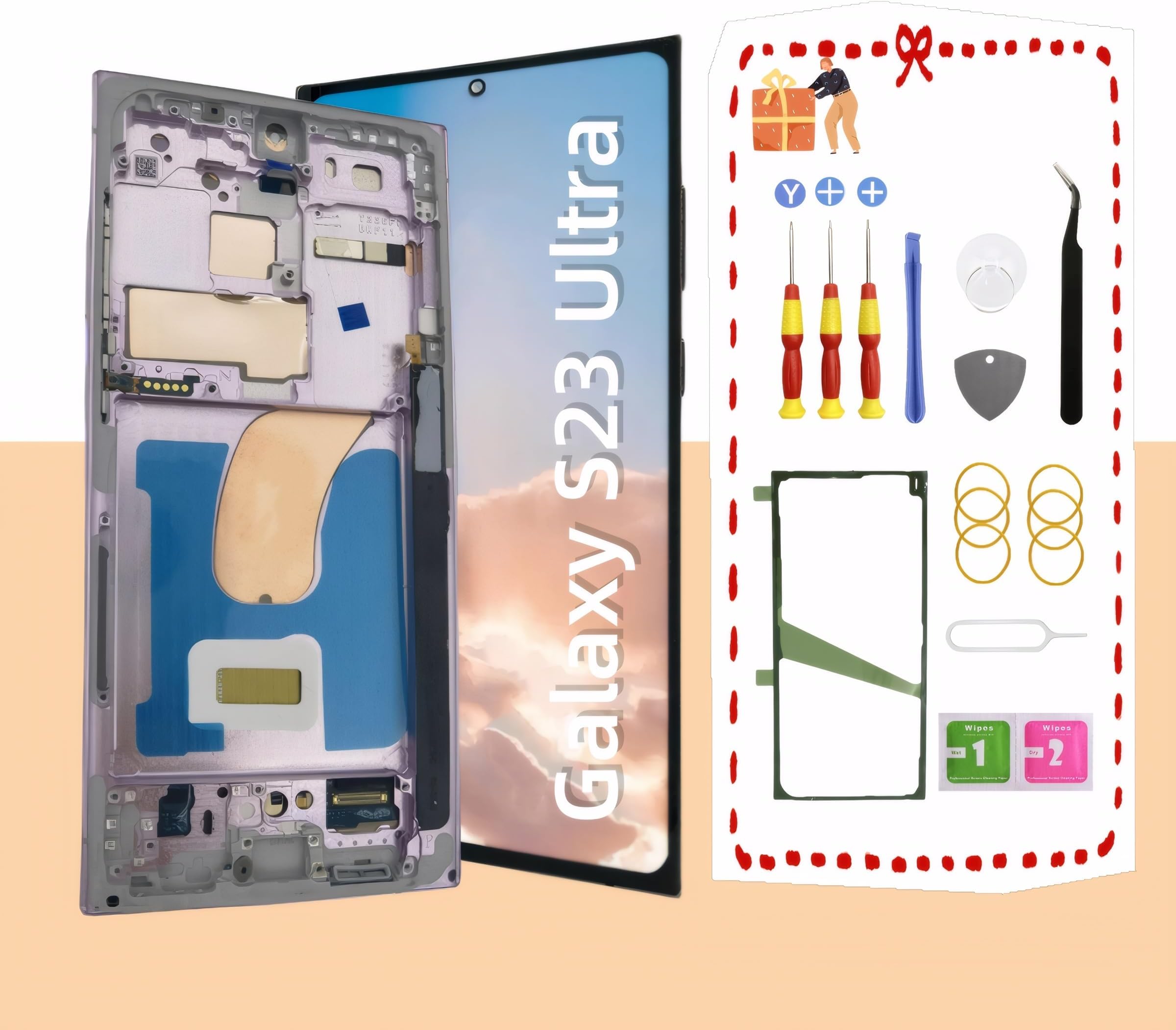 Amazon.com: OLED for Samsung Galaxy S23 Ultra 5G LCD Screen Replacement ...