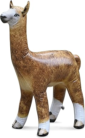 Amazon.com: Jet Creations 30" Tall Inflatable Llama Alpaca Light Brown ...